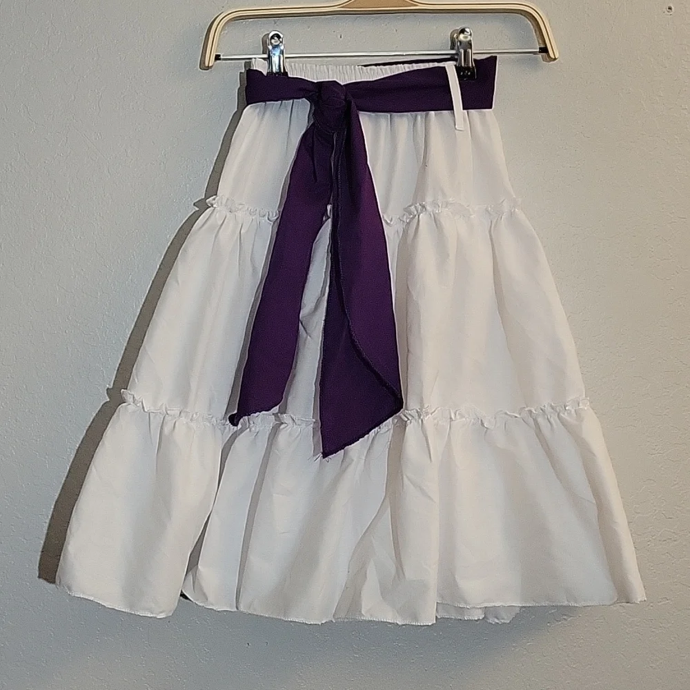 Bottoms | Puerto Rican Bomba Cultural Skirt With Purple Sash 6 | Poshmark